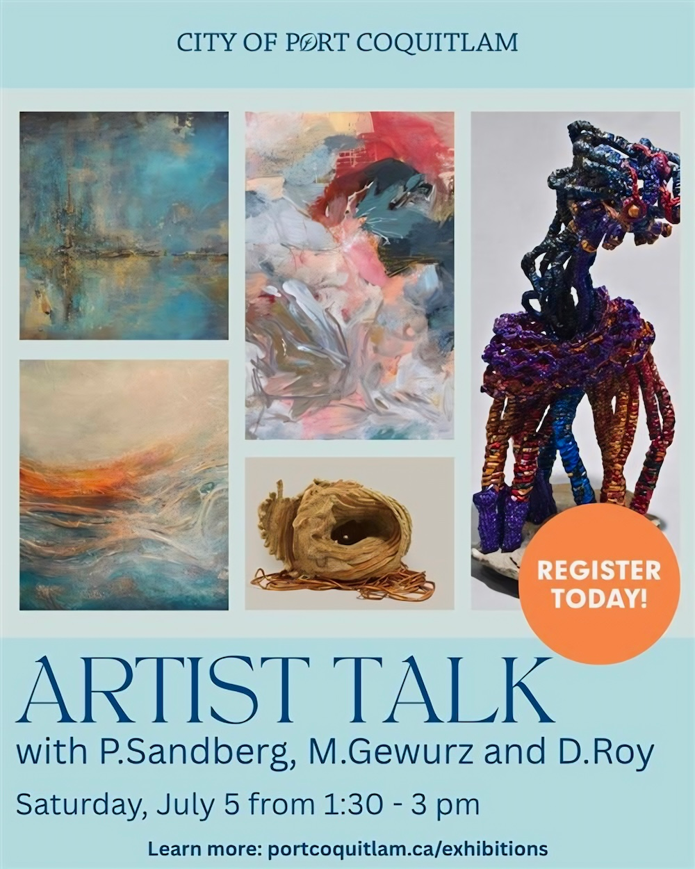 Artist Talk with Patricia Sandberg, Monica Gewurz, and Diane Roy ...